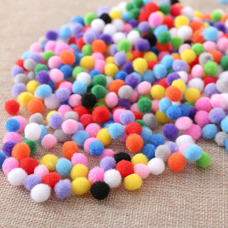 1200-2000PCS/Pack Mixed Soft Round Shaped 10mm Pom... – Grandado