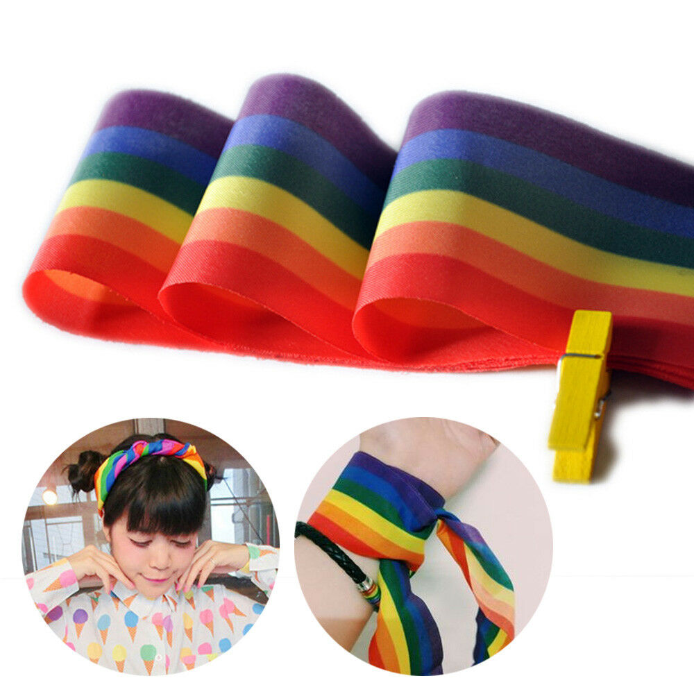 1PC NHS Key Workers Corlorful Rainbow Ribbon Strip... – Grandado