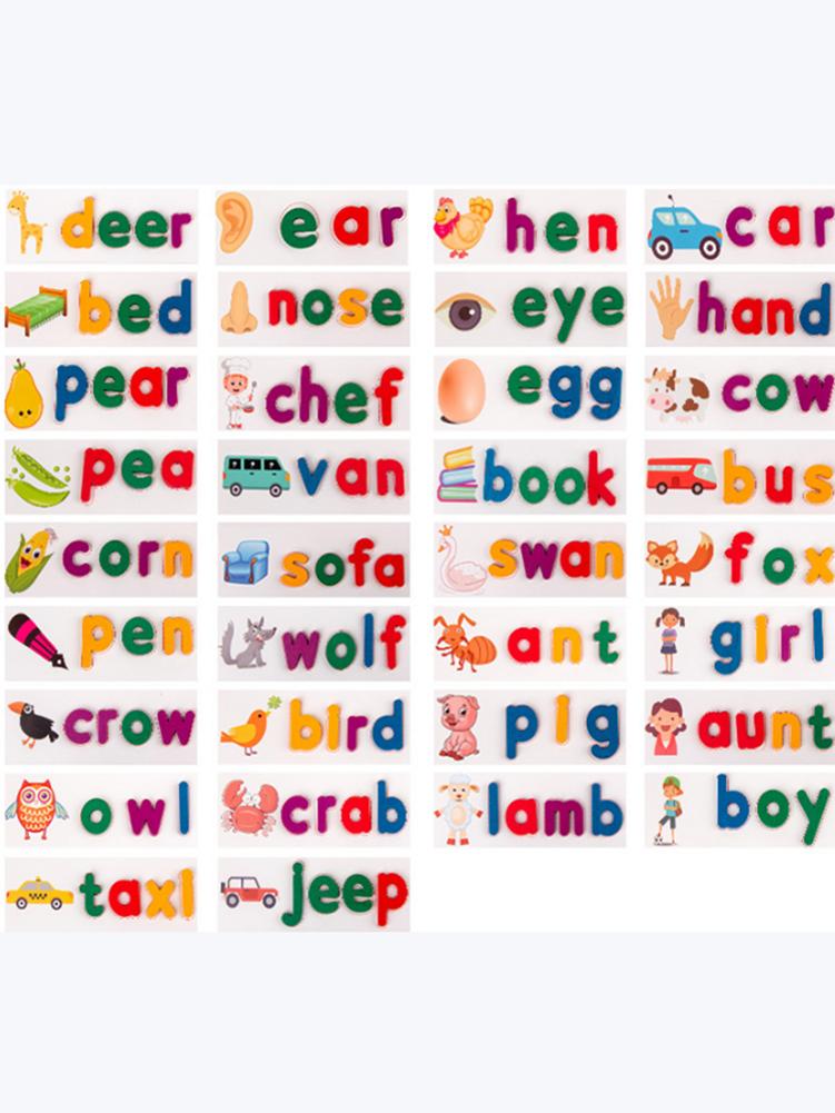 26 English Letters Alphabet Spelling Cards Practic... – Grandado