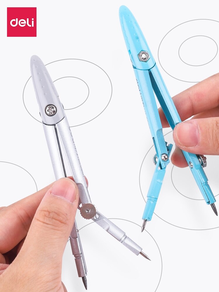 Deli School Cute Compass Zinc alloy Office Compass... – Grandado