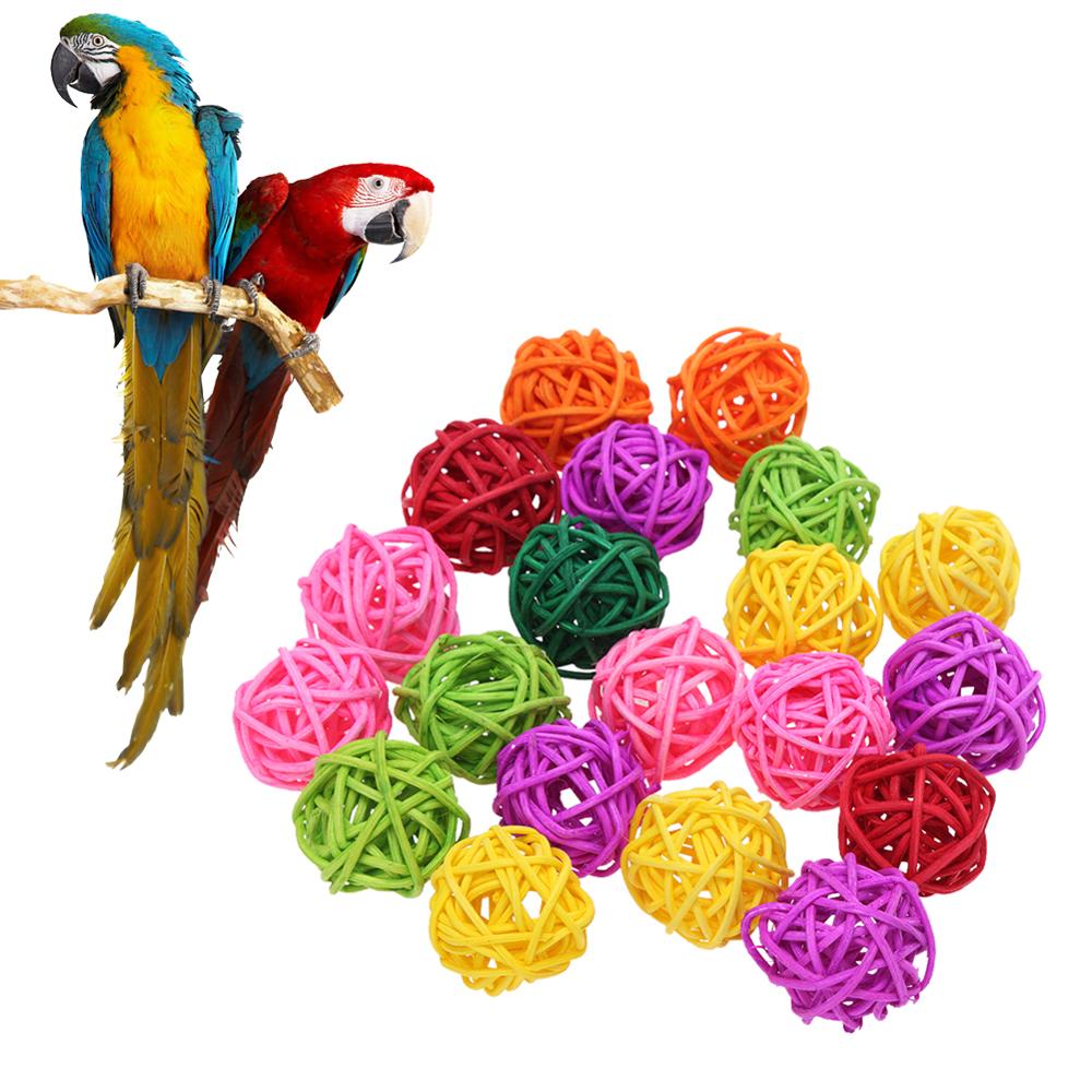 PipiFren 10/20pcs Rattan Parrot Balls Bird Toys Wo... – Vicedeal