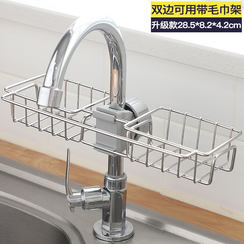 Kitchen supplies stainless steel faucet shelf sink... – Grandado