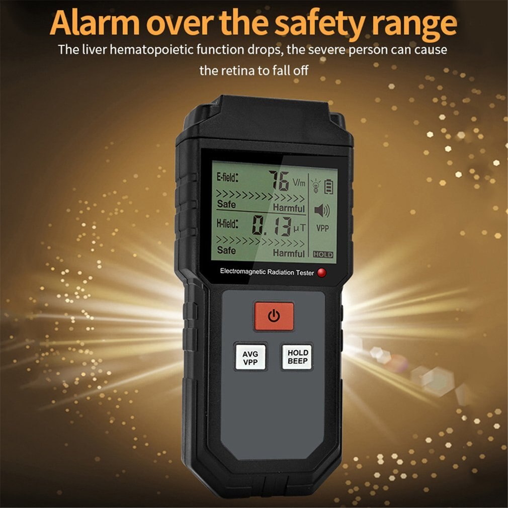 RZ825 Electromagnetic Field Radiation Tester EMF Meter Counter Digital ...