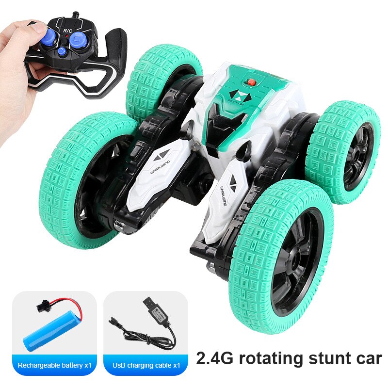 Rotating Remote Control Dump Truck Stunt Car Toy C... – Grandado