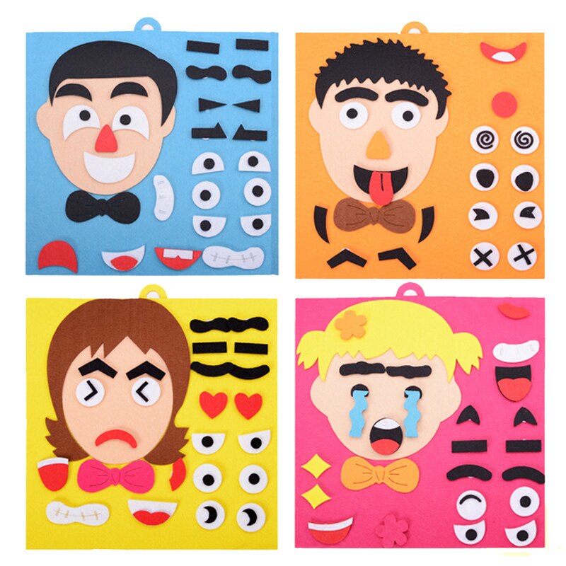 4pcs/lot Super Emotion Change Puzzle Toys Expressi... – Vicedeal