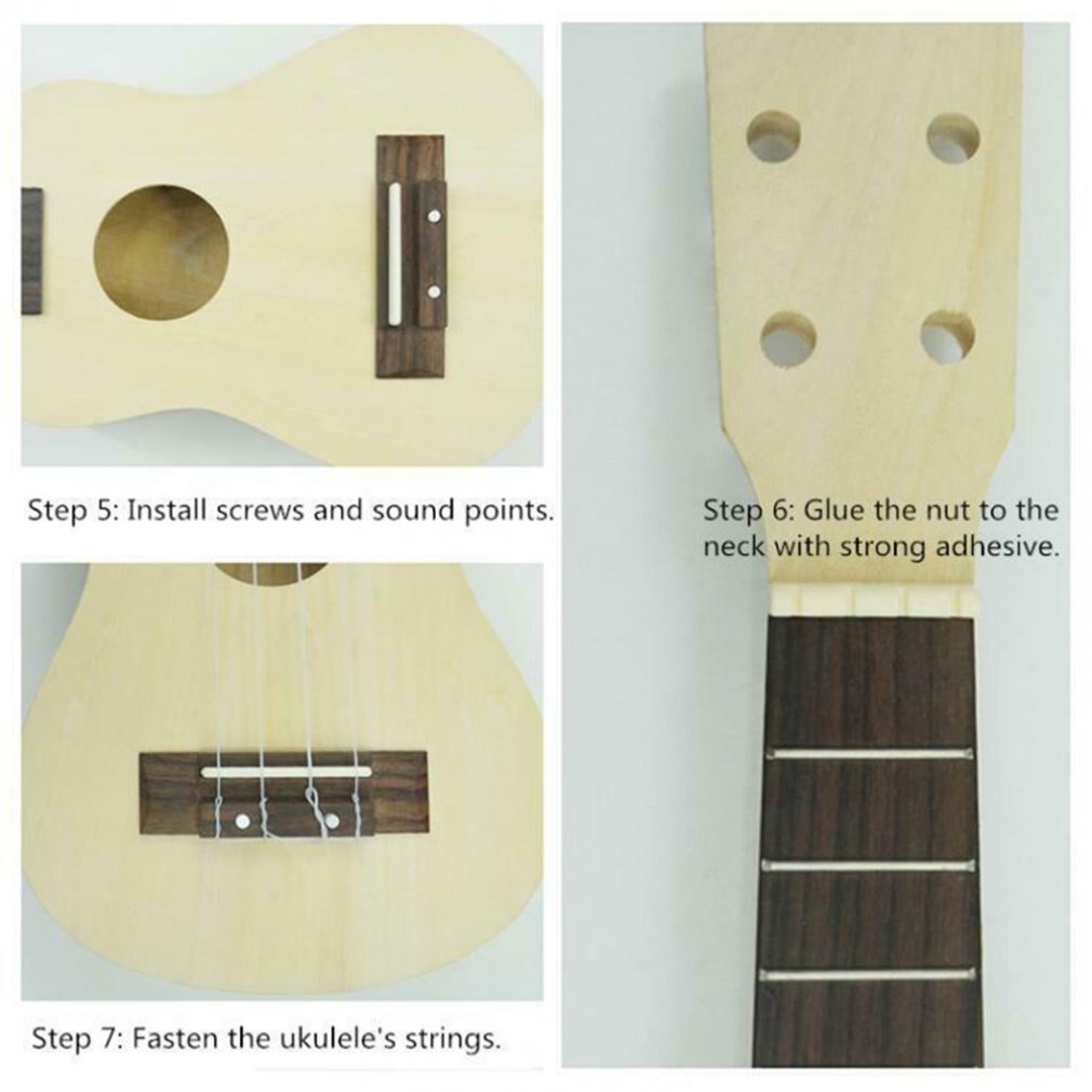 21 Inch Basswood Ukulele Musical Instruments Light... – Grandado