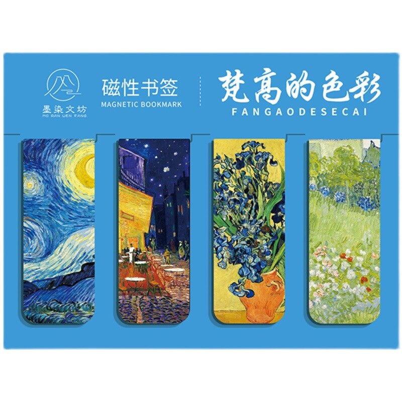 4PCS World Famous Painting Monet Van Gogh Magnetic... – Grandado