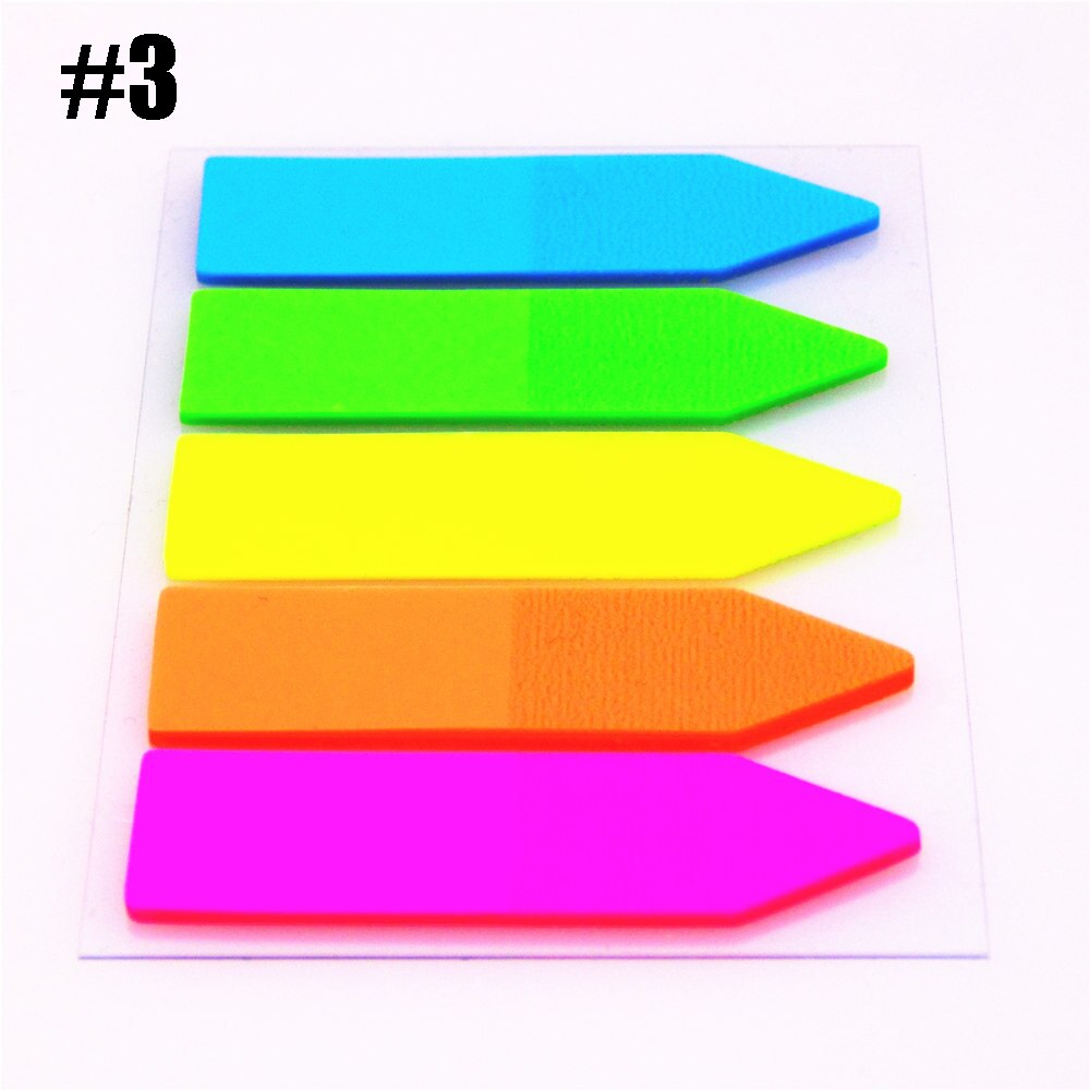 1 Pack Index Tags Fluorescent Color Self Adhesive ... – Vicedeal