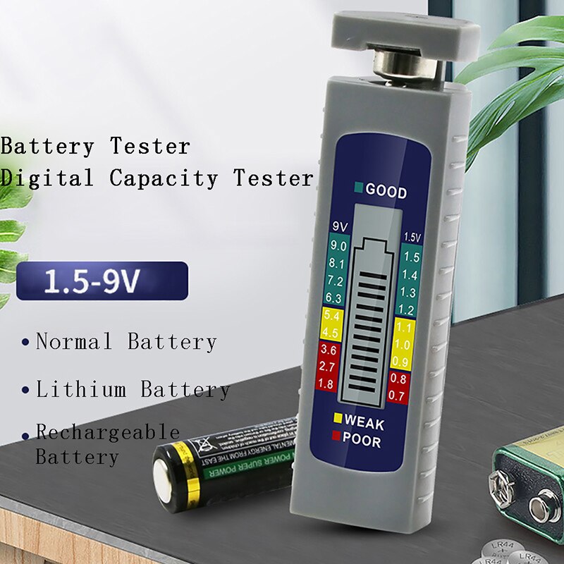 1Pc Battery Tester Digital Capacity Tester Checker... – Vicedeal