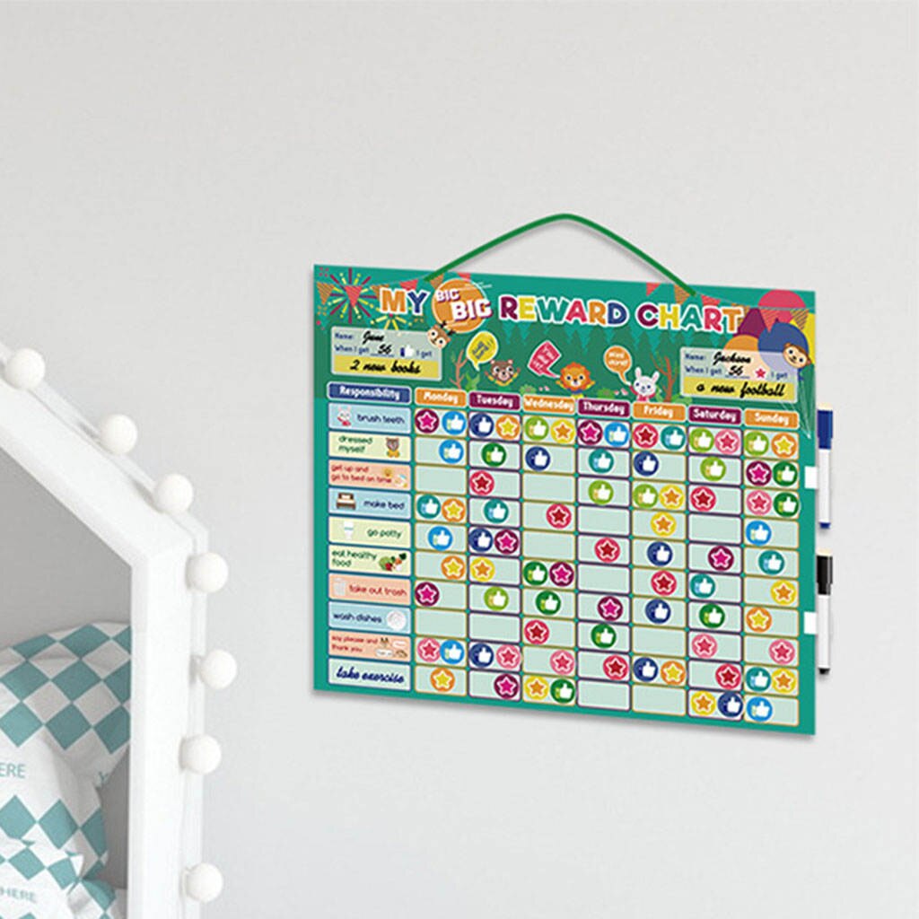 Kids Rewards Chart Behavior Incentive Wall Hanging... – Vicedeal