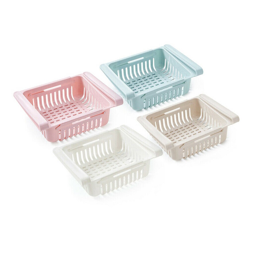 Telescopic Drawer Fridge Storage Box Slide Food Fr... – Grandado