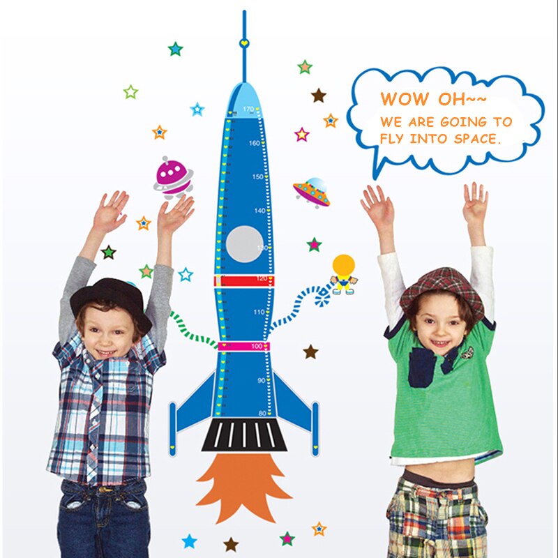 Space Rockets Style Stickers Cute Movable Wall Sti... – Grandado