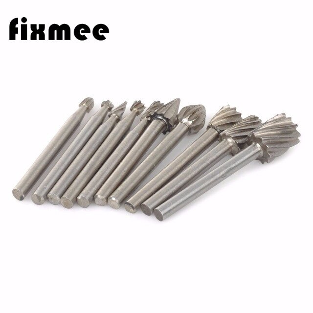 10pcs HSS Wood Drills Rotary File Dremel Rotary To... – Grandado