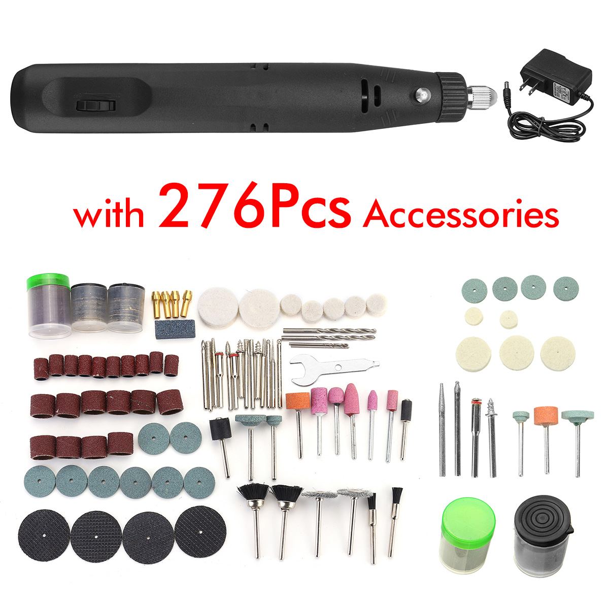 198/226/276 stuks draadloze elektrische slijpmachi... – Grandado