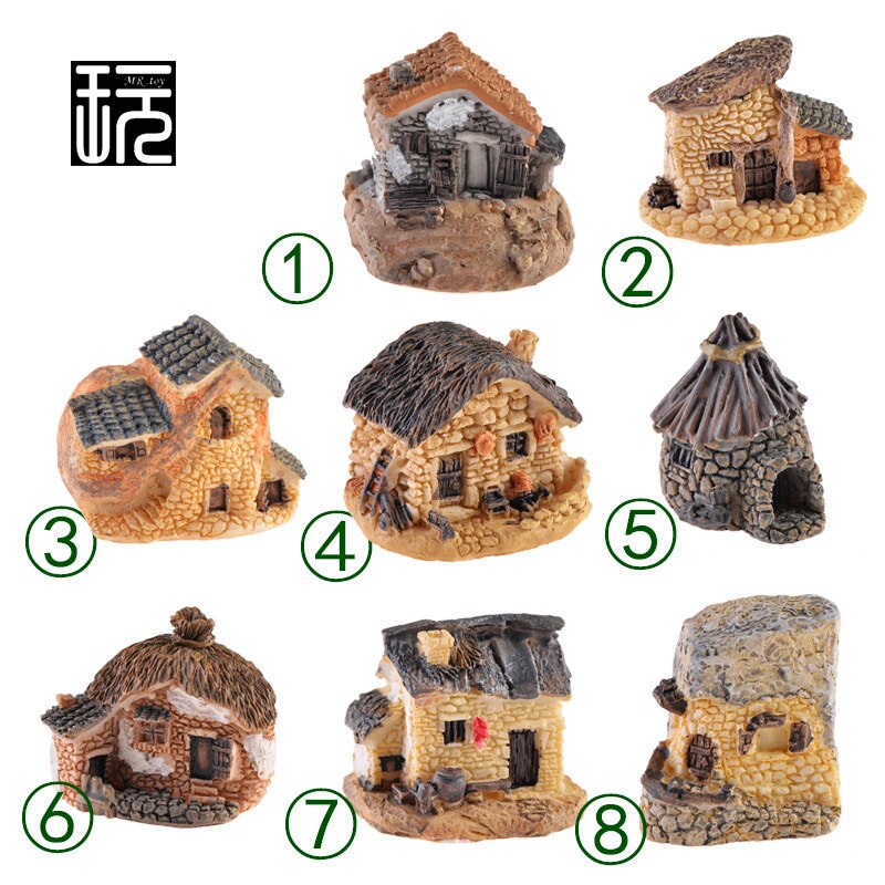 Resin House Model Forest Cottages Terrarium Figuri... – Vicedeal