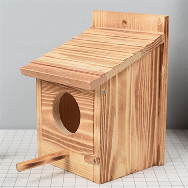 Outdoor Grenen Vogelnest Vogelhuisje Creatieve Muu... – Vicedeal