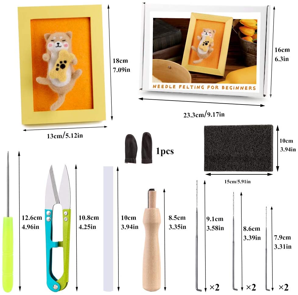 Nonvor DIY Wolle Filz Kit Griff Wolle Nass Filzen ... – Grandado