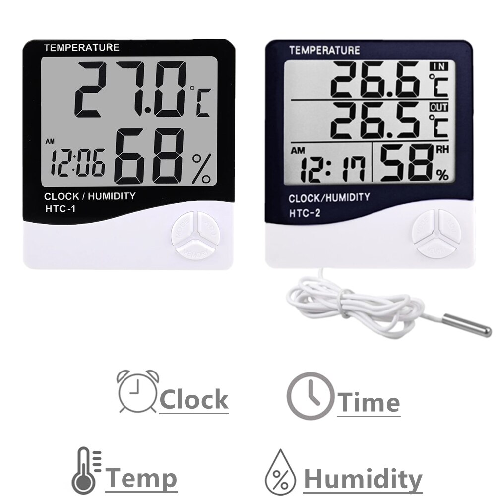LCD Electronic Digital Temperature Humidity Meter ... – Vicedeal