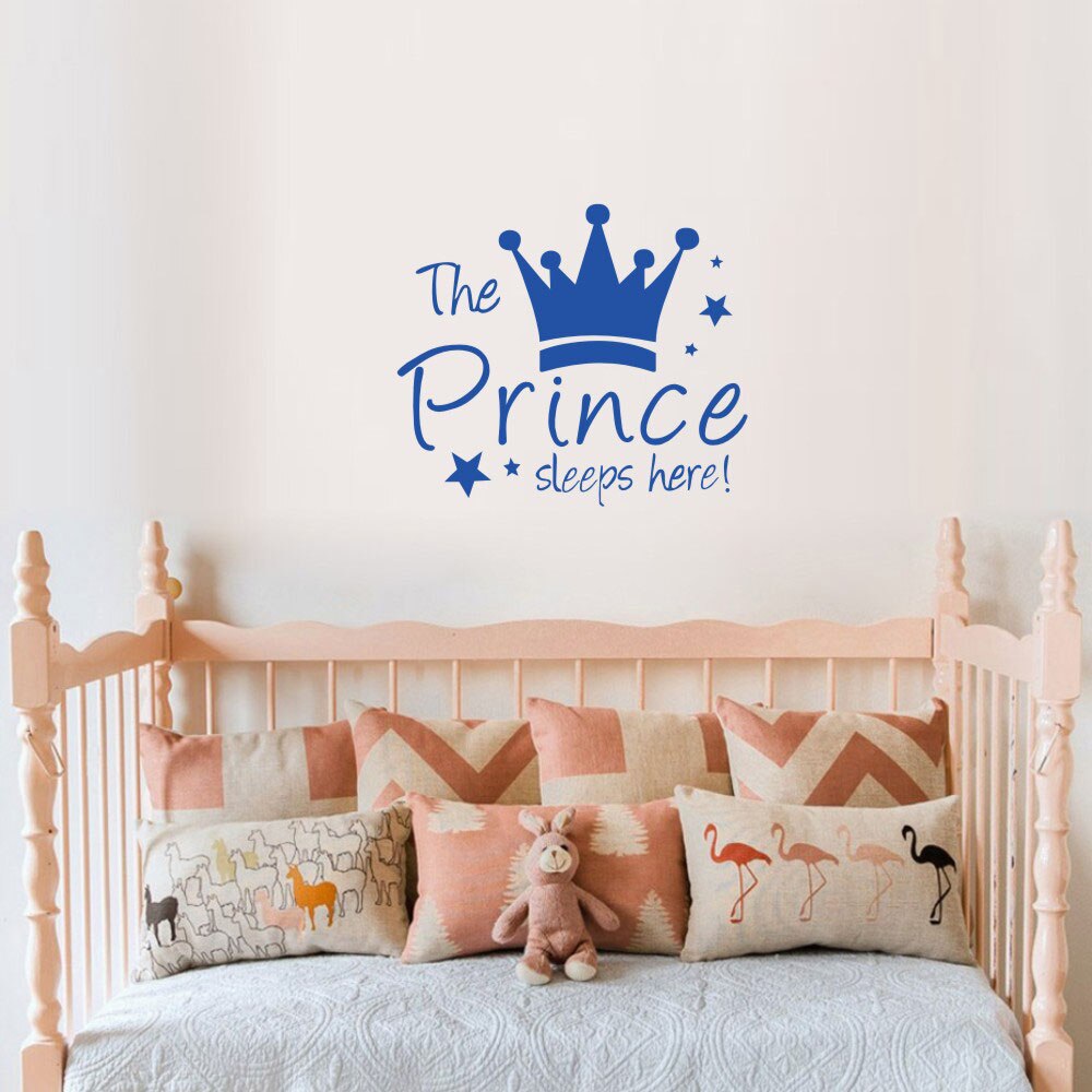 The Princess or Prince Wall Sticker Girls Boys Roo... – Grandado