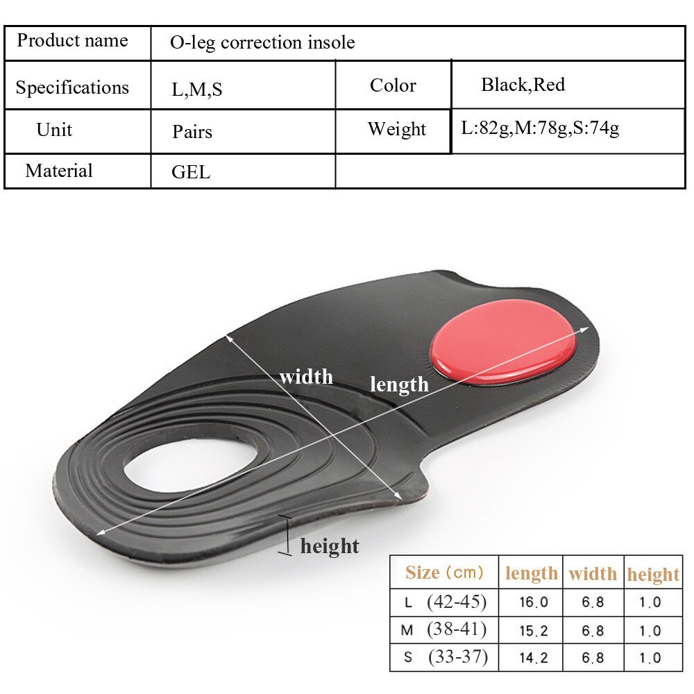 OX Leg Orthotics Cubitus Varus half flat foot Inso... – Grandado