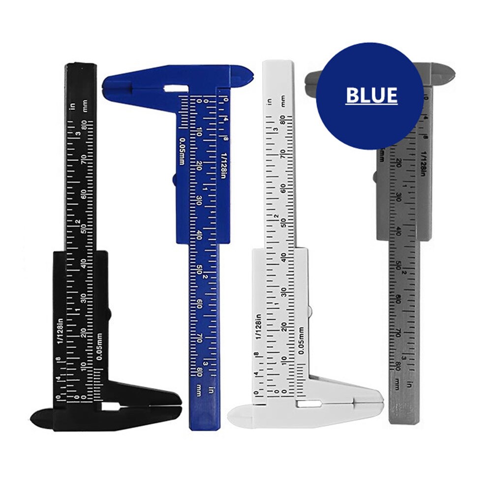 DIY 80mm Mini Plastic Sliding Double Scale Vernier... – Vicedeal