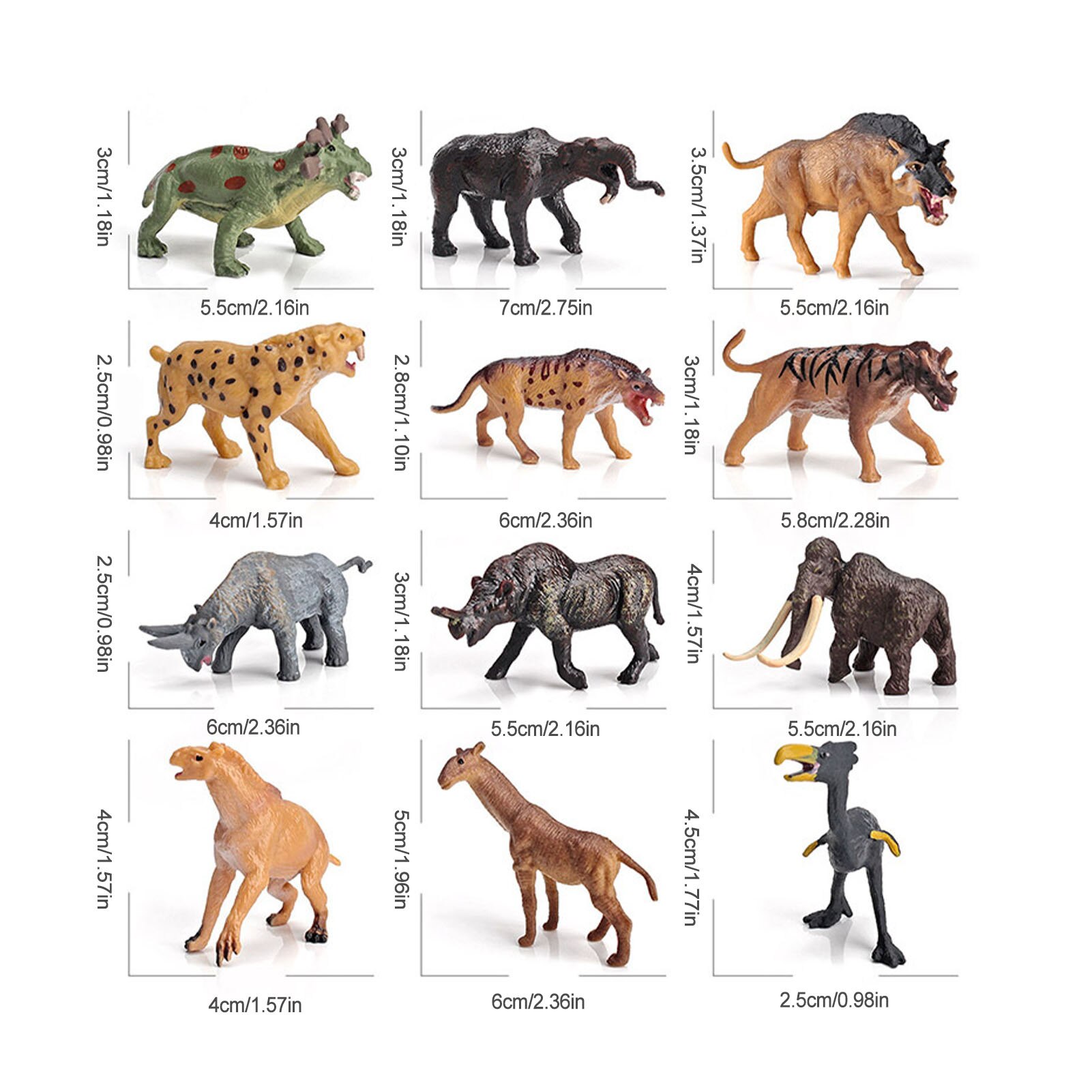 Wild Zoo Animals Toys Jungle Animals Play Set Real... – Vicedeal