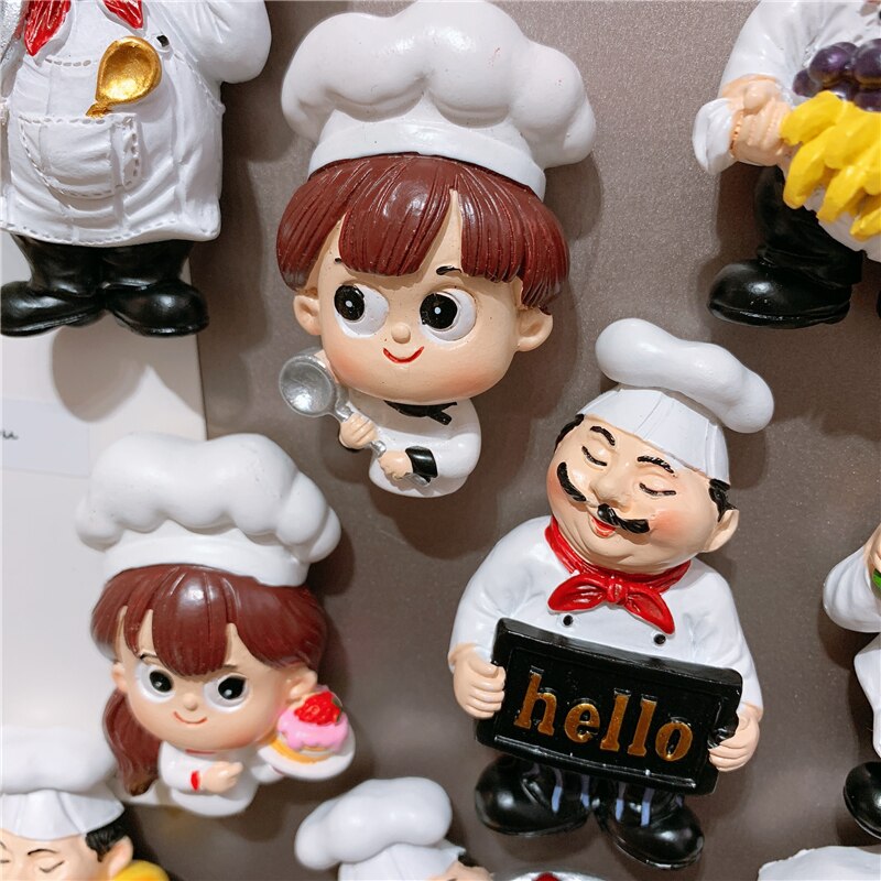 European-style chef chef boy girl bread fruit cart... – Vicedeal