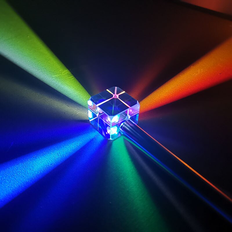 Kleur Cube Prism Optische Glas 27*27*23Mm Breking ... – Grandado