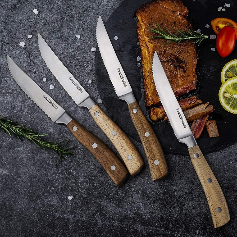 4PCS Steak Knife Set Chef Knife Stainless Steel Kn... – Grandado