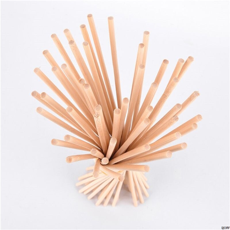 50 Wooden Plant Grow Support Bamboo Plant Sticks G... – Grandado