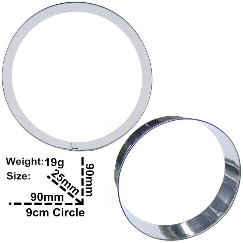 9CM Circle Shaped Cookie Cutter Biscuit Press Stam... – Grandado