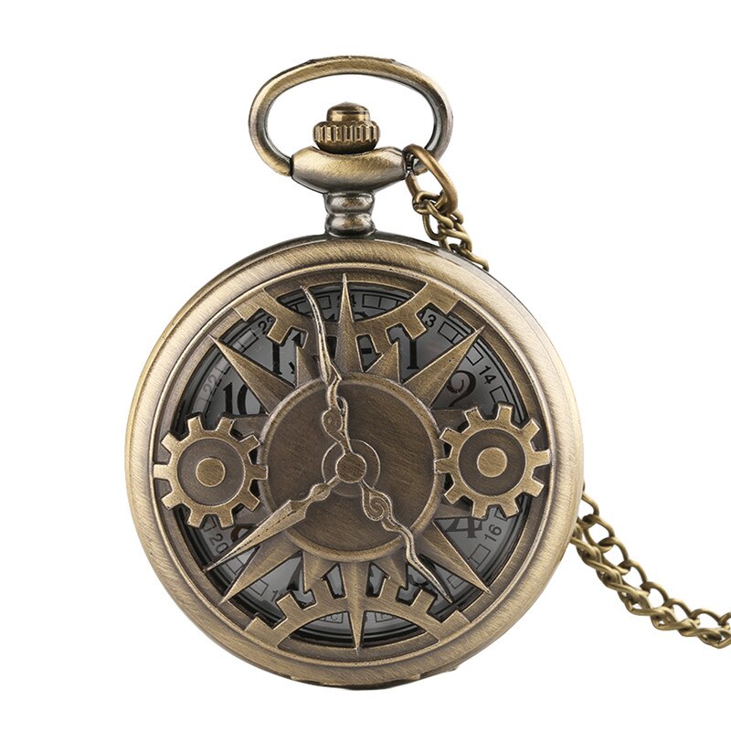 Reloj De bolsillo De cuarzo con De esqueleto De ru... – Grandado