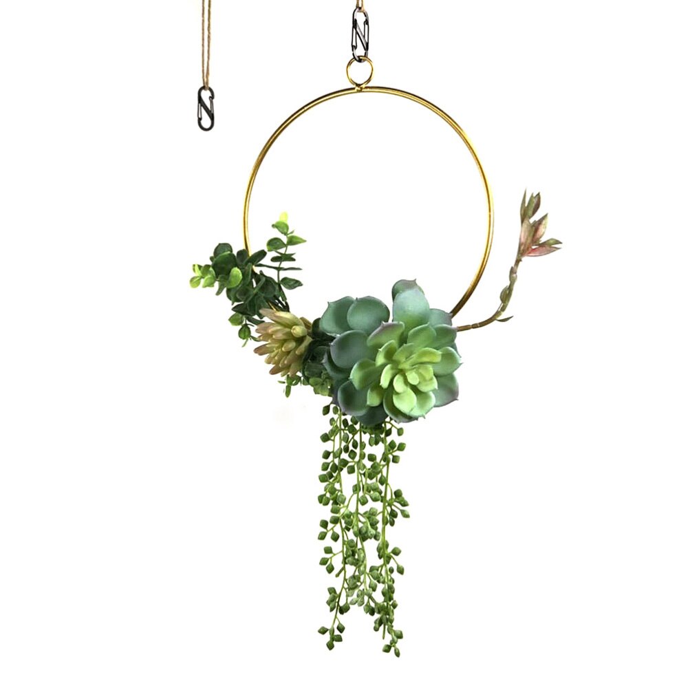 Succulent Wedding Wreath Wall Hanging Artificial S... – Vicedeal