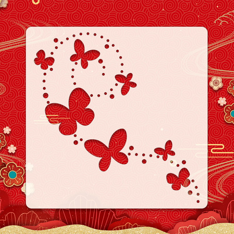 4pc Stencil Butterfly Decor DIY Walls Layering Pai... – Vicedeal