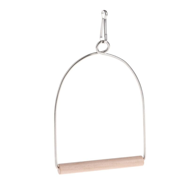 Natural Wooden Birds Perch Parrots Hanging Swing C... – Grandado