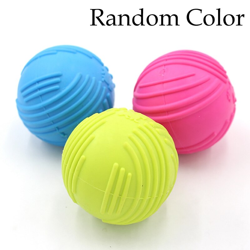 1Pcs Willekeurige Kleur Hond Bal Rubber Piepende I... – Grandado