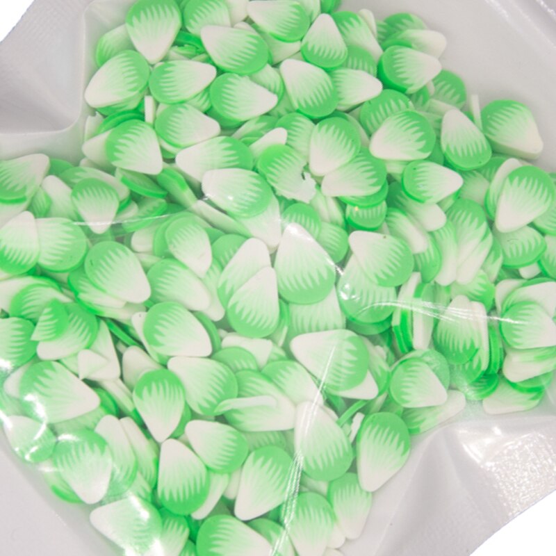 30g Feather leaf Leave shape Polymer Clay Slices S... – Grandado