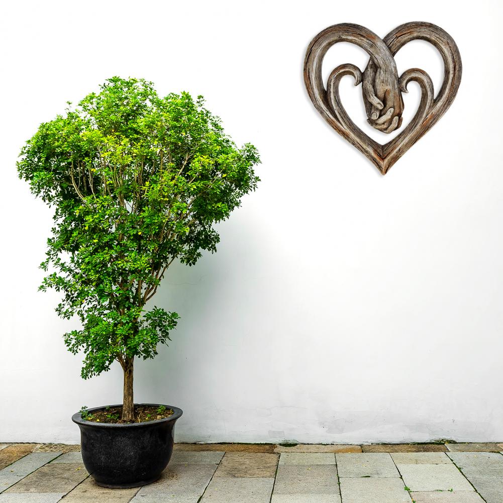 Smooth Edge Heart Pendant Sculptures Rustic Heart ... – Vicedeal