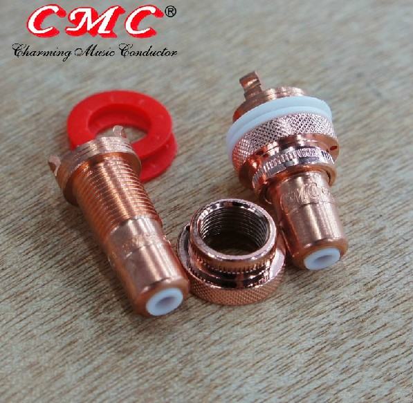 US CMC 805-2.5 Swiss copper RCA socket Lotus socke... – Vicedeal