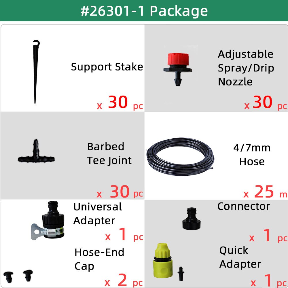 Micro Drip Plant Watering Kit DIY Garden Irrigatio... – Vicedeal