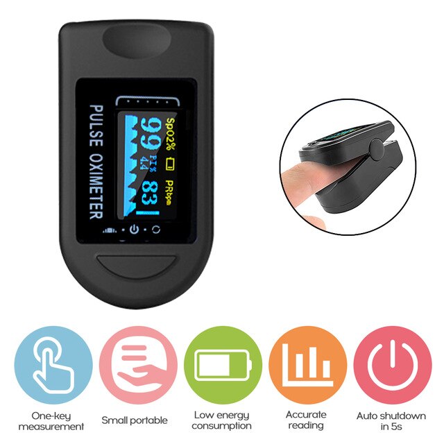 Portable Pulse Oximeter Digital Finger Saturation ... – Vicedeal