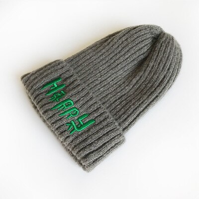 Children's Winter Hat Embroidered letters Solid Co... – Grandado