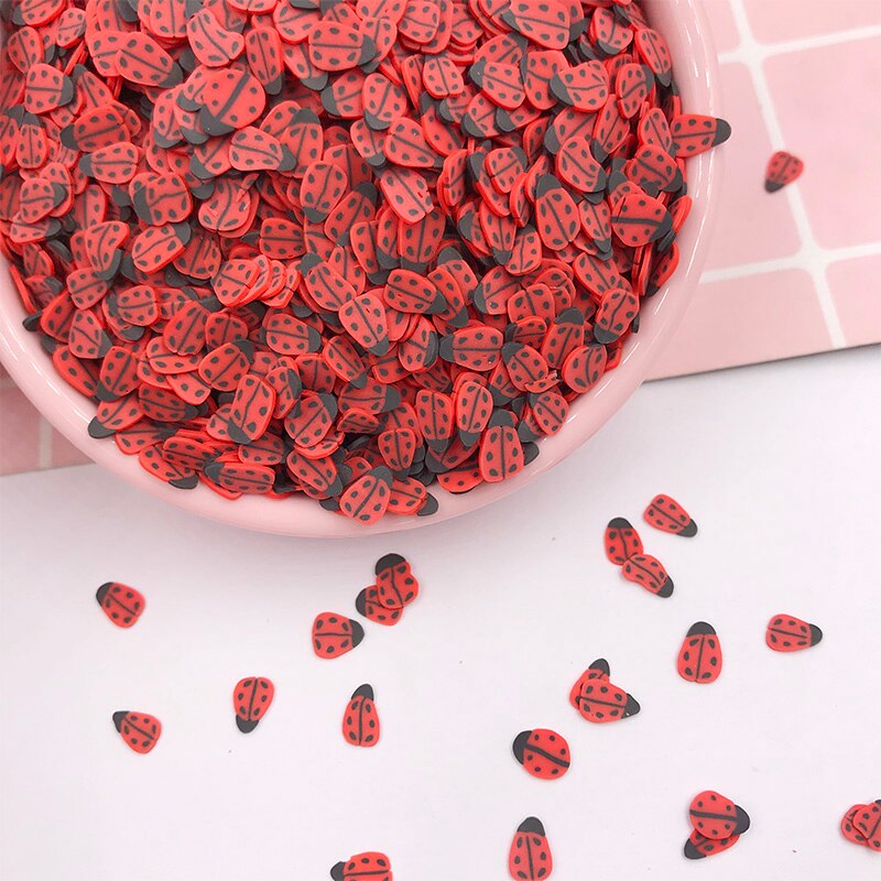 100g Simulation Ladybug Animal Slice Polymer Clay ... – Vicedeal