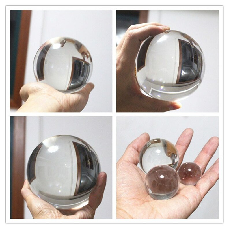 Style 80mm Crystal Ball Home Decoration Glass Ball... – Grandado