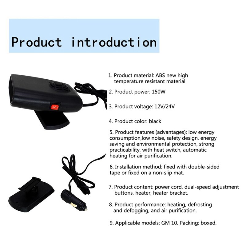 Novel-Silent Environmental Protection Car Heater P... – Grandado