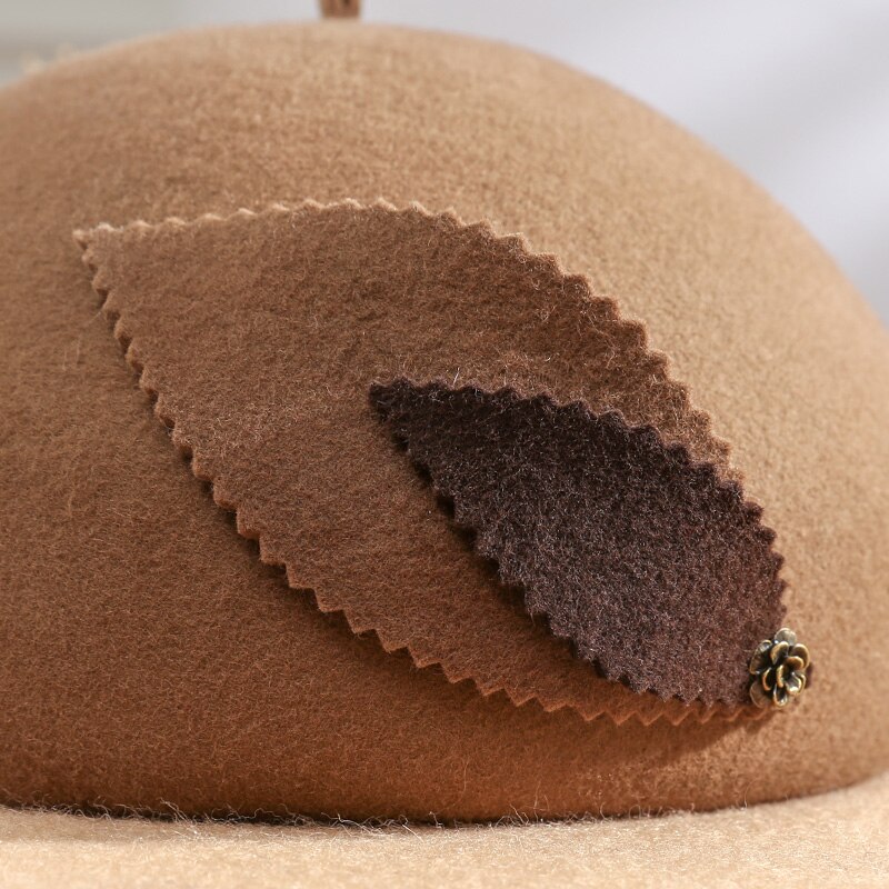 [PTAH] Wool French Beret Hat Solid Color Beret Cap... – Grandado