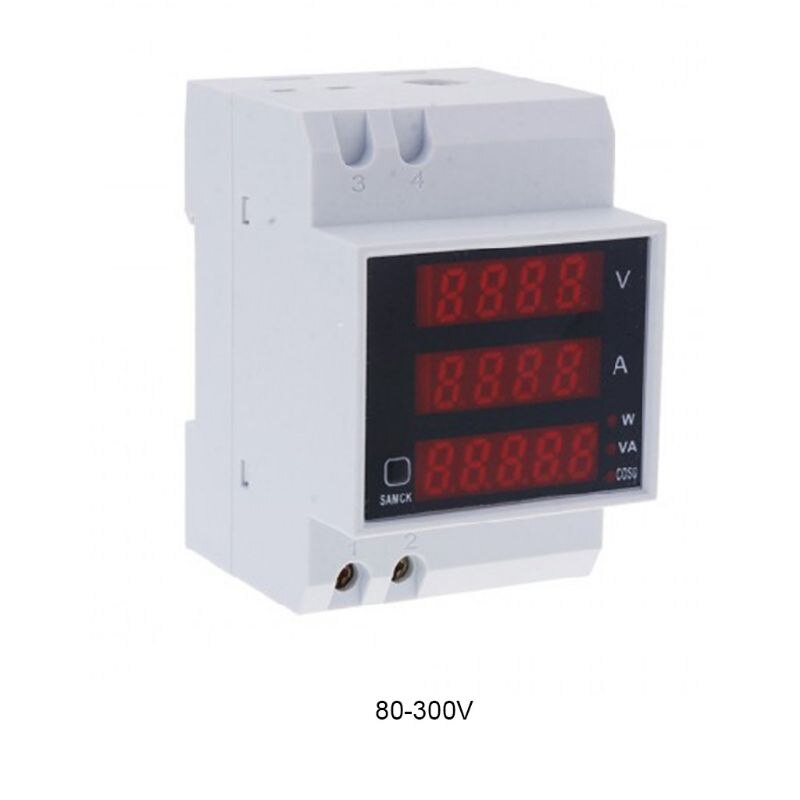 Din Rail Digitale Ac Ampèremeter Voltmeter Led Dis... – Vicedeal