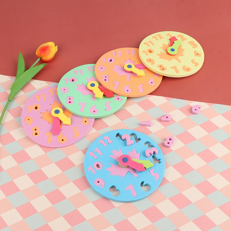 1 Pc EVA Teaching Kindergarten Diy Clock Early Lea... – Grandado