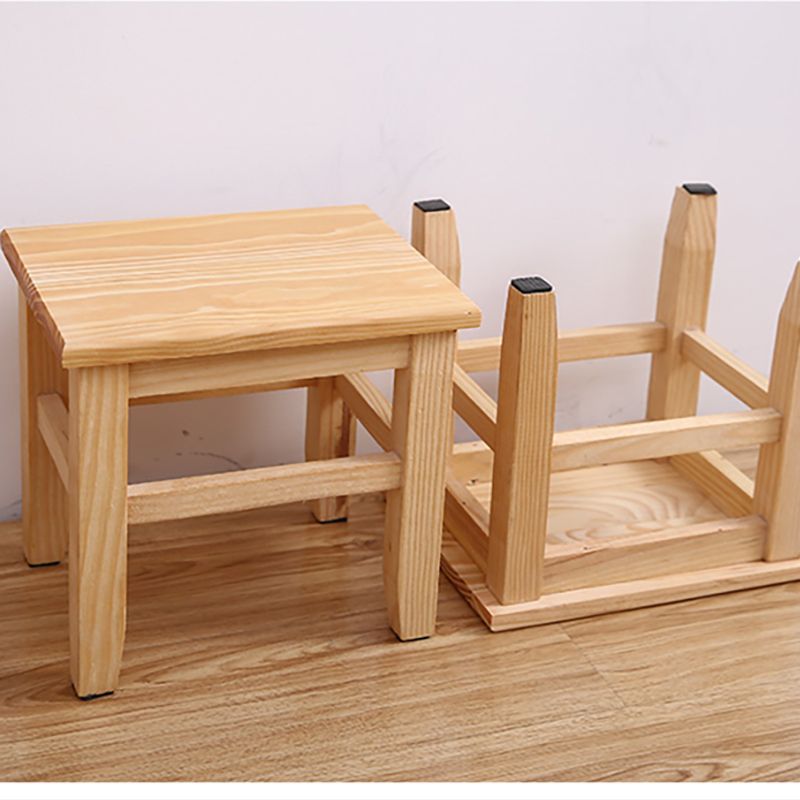 1PC Solid Wood Shoe Bench Stool Household Small Sq... – Grandado