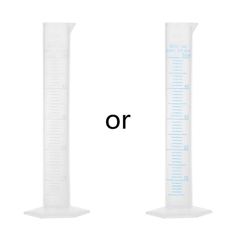 50mL Measuring Cylinder Laboratory Test Graduated ... – Vicedeal